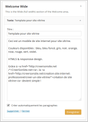 Tuto template site vitrine | Créer son site